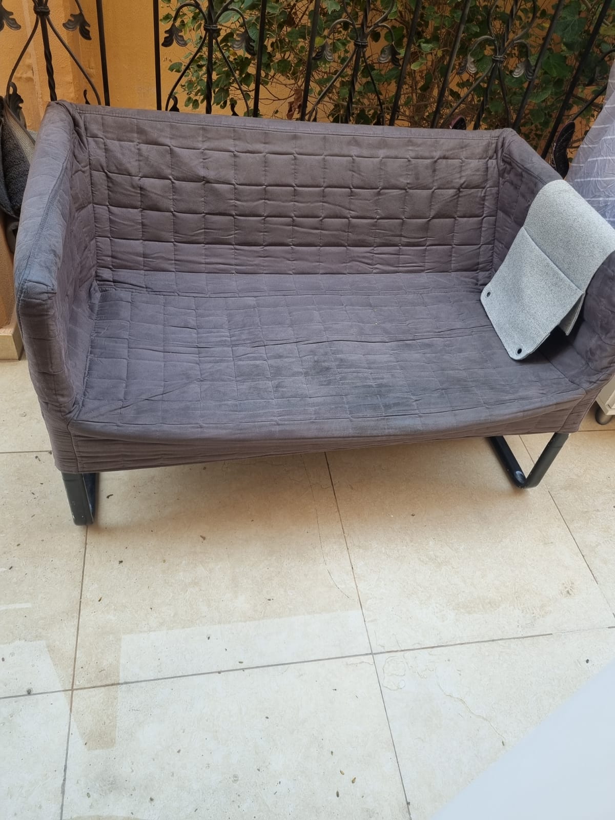 IKEA grey 2 seater chair in very good condition | Items | Qatar Living ...
