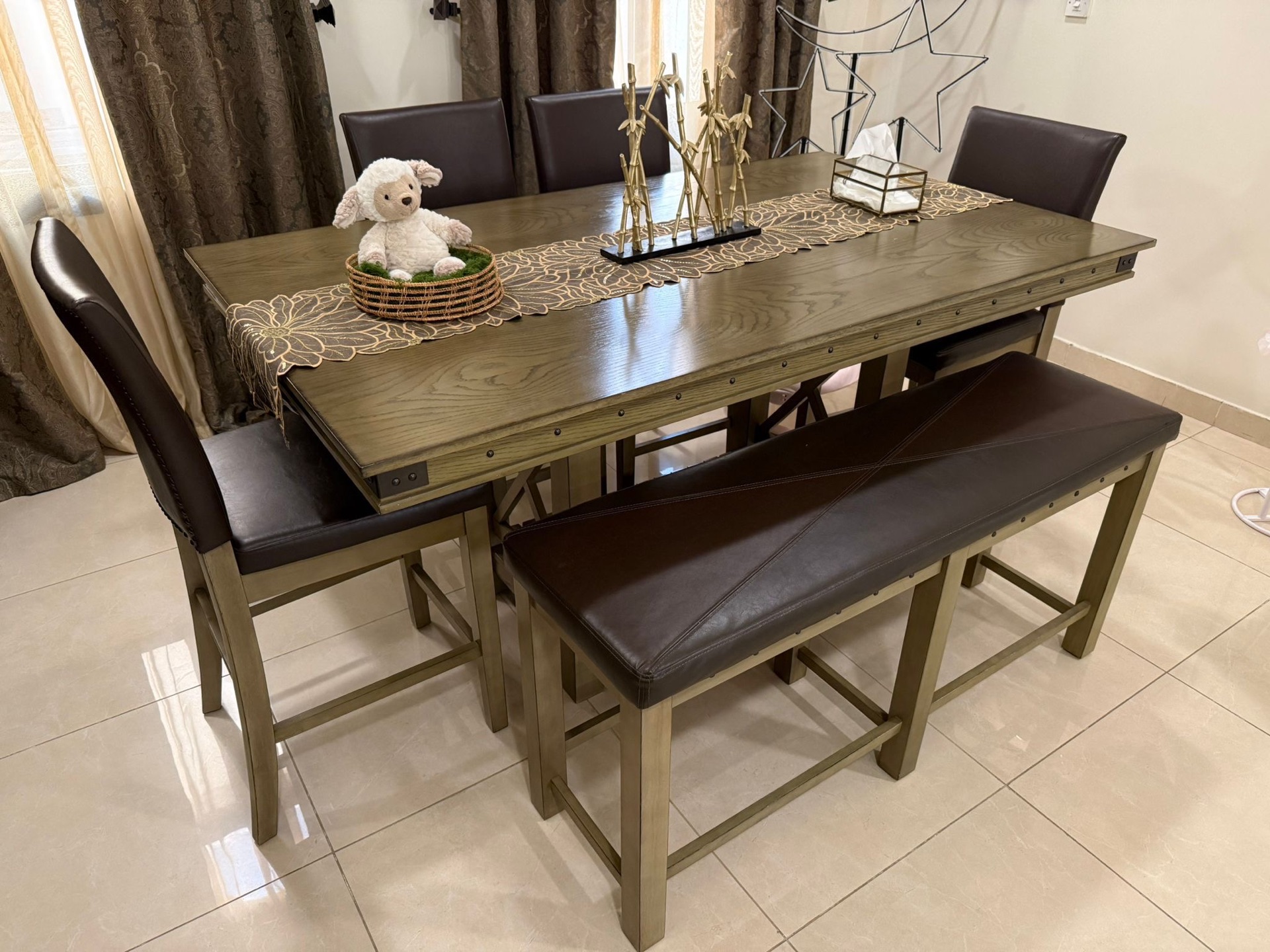 Dining table with chairs | Items | Qatar Living Classifieds | Qatar ...
